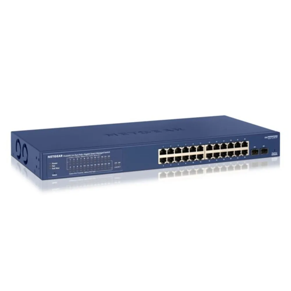 NETGEAR PoE Switch 24 Port (GS724TP V3), Gigabit PoE+ Smart Managed ...