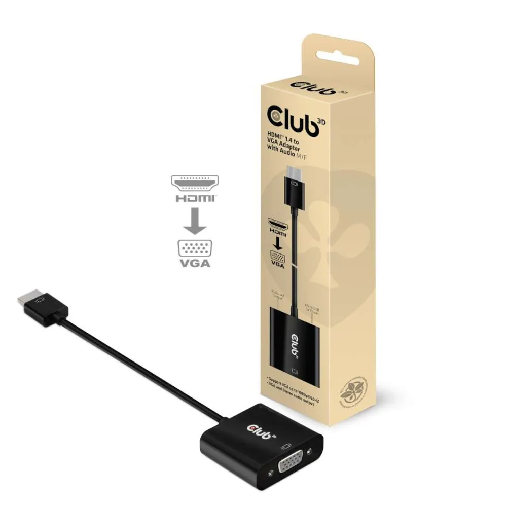 Club3D CAC-1302 Adapter 0.35 m schwarz Buy