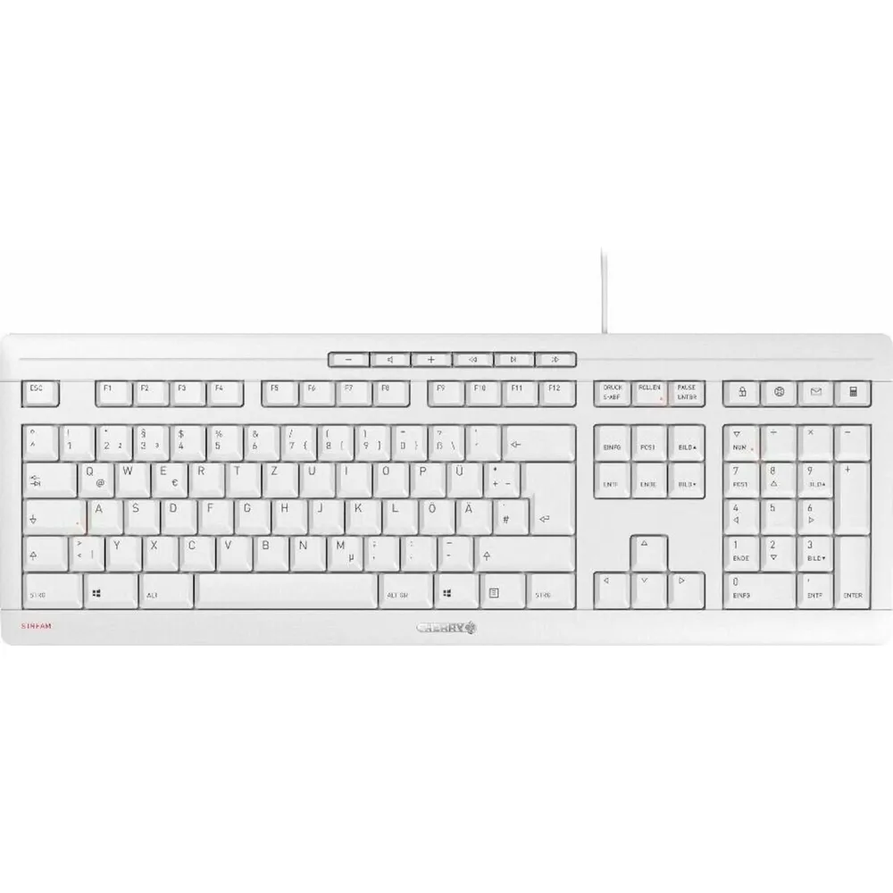 CHERRY STREAM KEYBOARD CH-Layout, weiß Buy