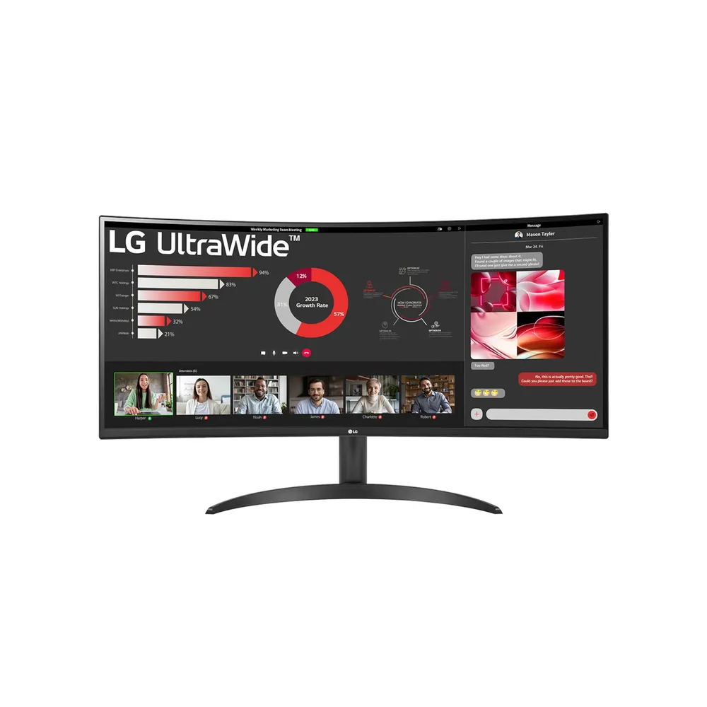 LG UltraWide 34WR50QC-B 34 Zoll UWQHD Curved VA LED 21:9 100 Hz Gaming ...