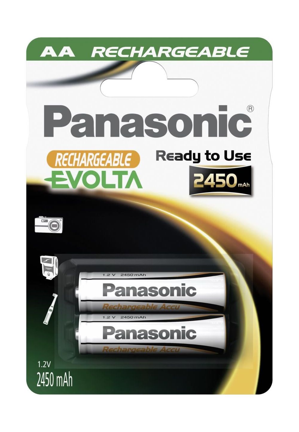 Panasonic Akku Nimh Mignon Aa 2450 Mah 1x4 Rechargeable Evolta
